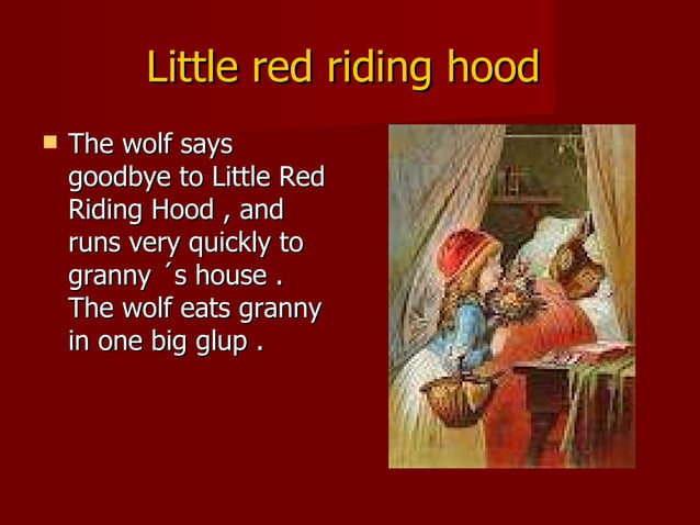 Little red riding hood | PPT