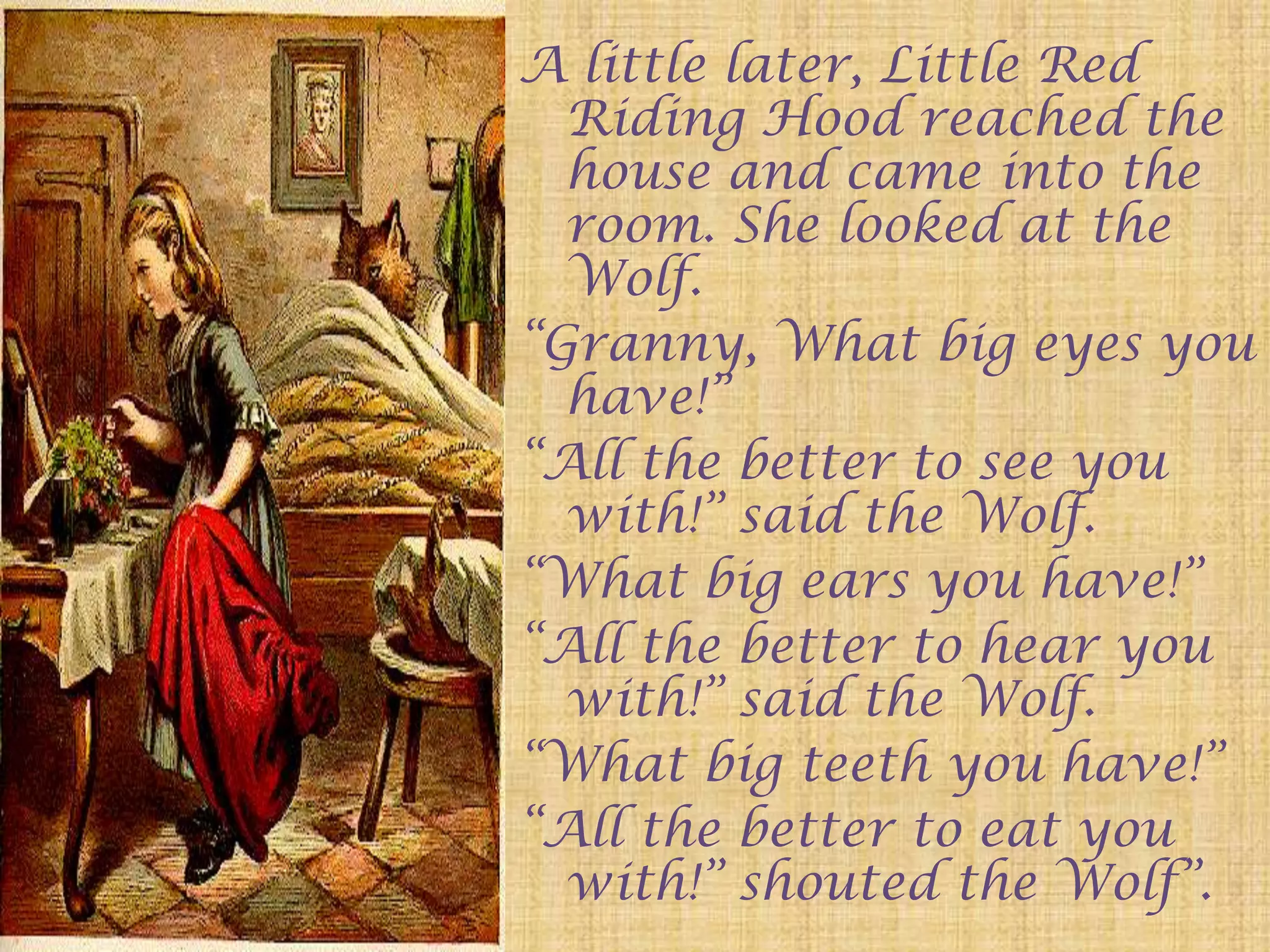 Little red riding hood by mercedes samprimo | PPTX