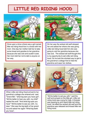 Little red riding hood tale | PDF