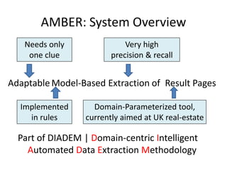 AMBER presentation | PDF | Web Design and HTML | Internet