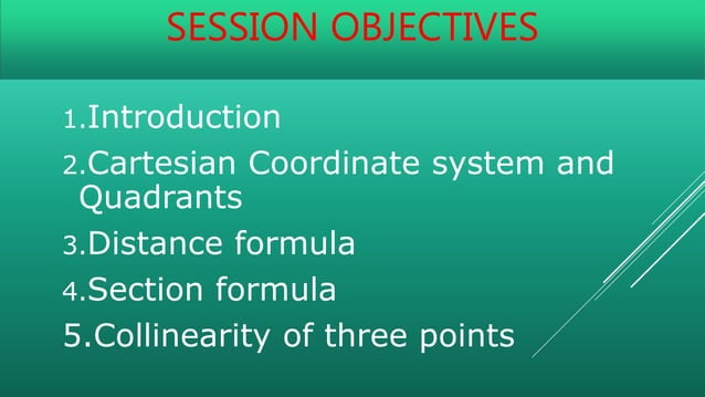 Coordinate Geometry | PPT