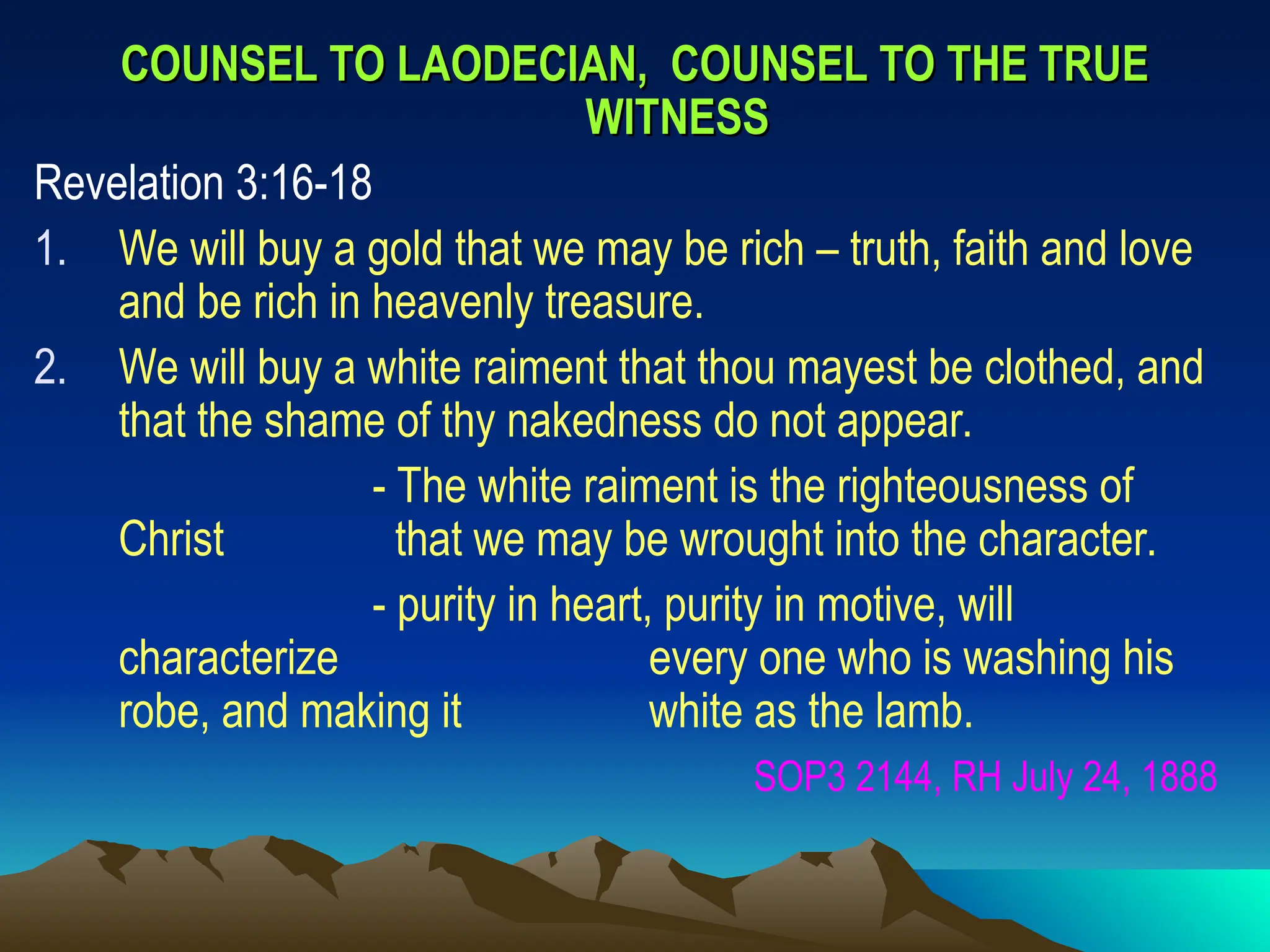 little time of trouble prophecy for the people of God | PPT