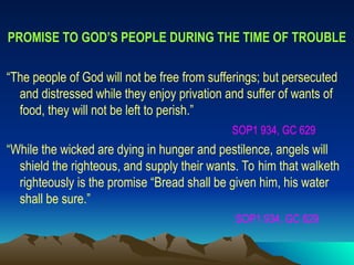 little time of trouble prophecy for the people of God | PPT