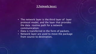 low level protocols | PPTX | Computer Networking | Computing