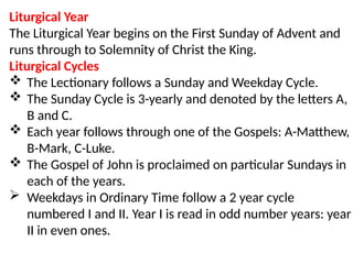 liturfical calendar.he liturgical calendar, also known as the Christian ...
