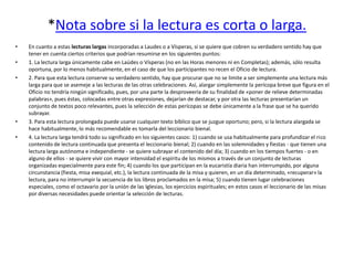 Liturgia de las horas, Notas teóricas. | PPTX