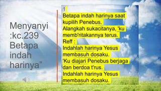 Panduan Liturgi untuk sekolah minggu 2024 | PPTX