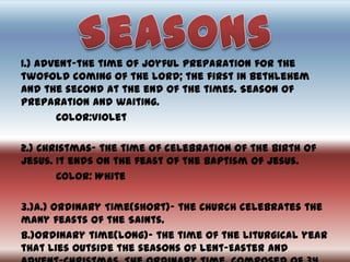 Liturgical calendar | PPTX