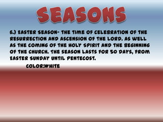Liturgical calendar | PPTX