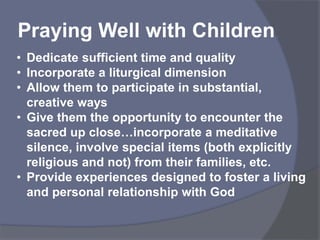 Liturgical prayer and catechesis for catholic school teachers | PPTX