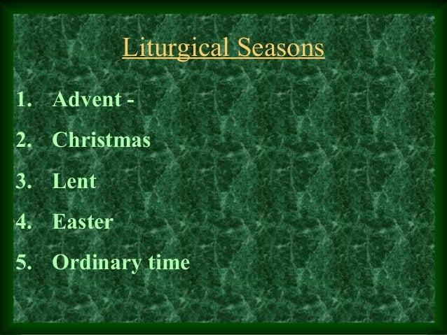 Liturgical year calendar of the Catholic Church