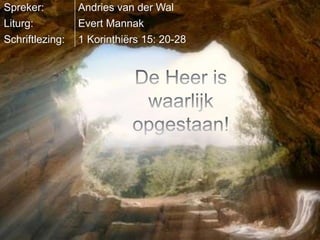 Liturgie pasen 2017 | PPT