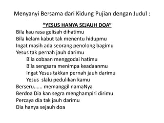 Liturgi ibadah pemuda | PPTX