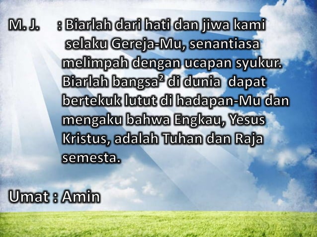 Liturgi Kenaikan Yesus Kristus 2013 | PPTX