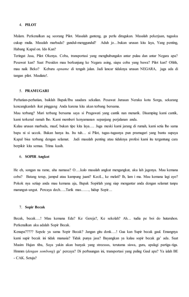 Liturgi natal ragam profesi | DOCX