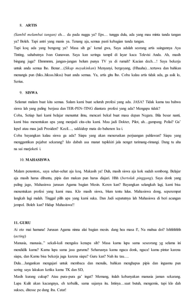 Liturgi natal ragam profesi | DOCX