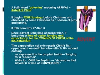 Liturgy and liturgical seasons | PPT