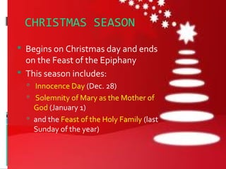 Liturgy and liturgical seasons | PPT