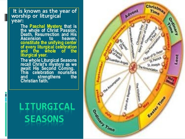 Liturgy and liturgical seasons