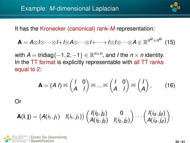 Tensor Train data format for uncertainty quantification | PPT