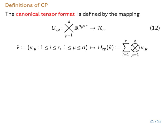 Low Rank Tensor Approximation Introduction Ppt