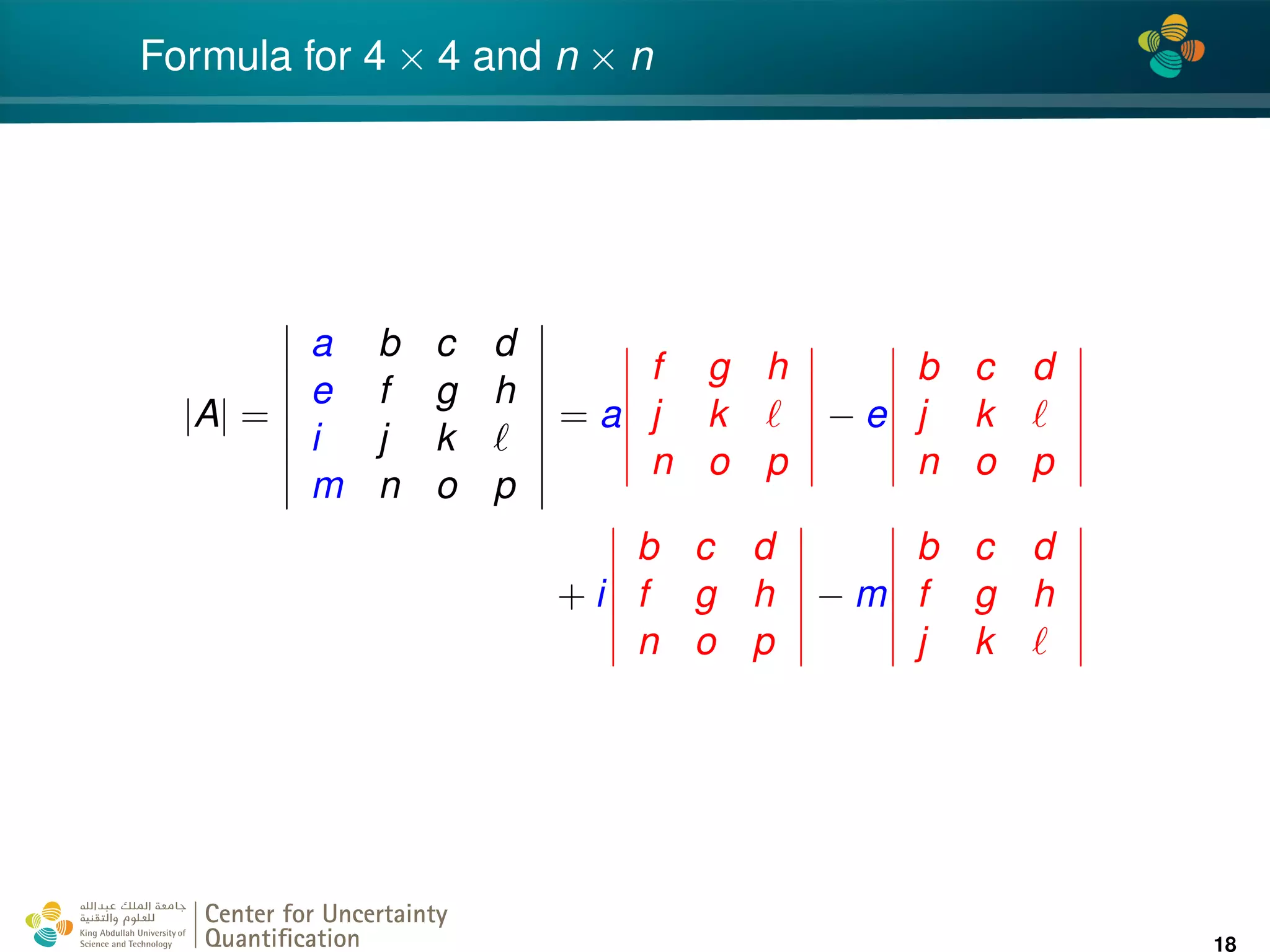 Matrix determinant | PPT