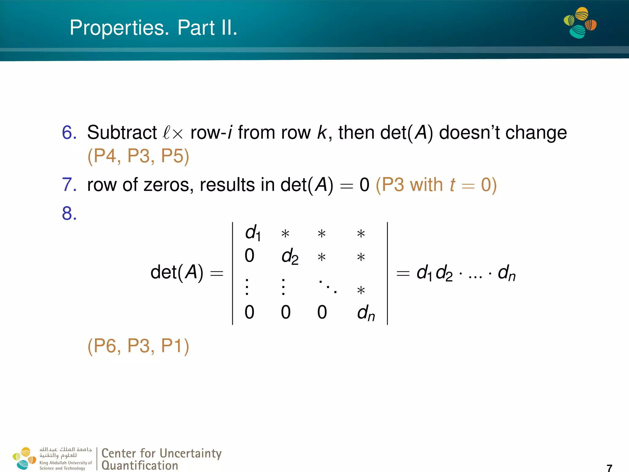 Matrix determinant | PPT