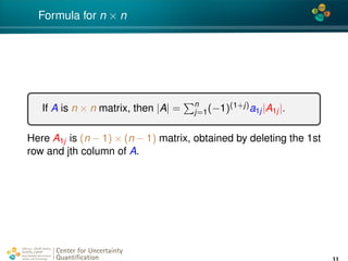 Matrix determinant | PPT