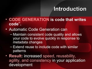 Automatic Code Generation | PPT