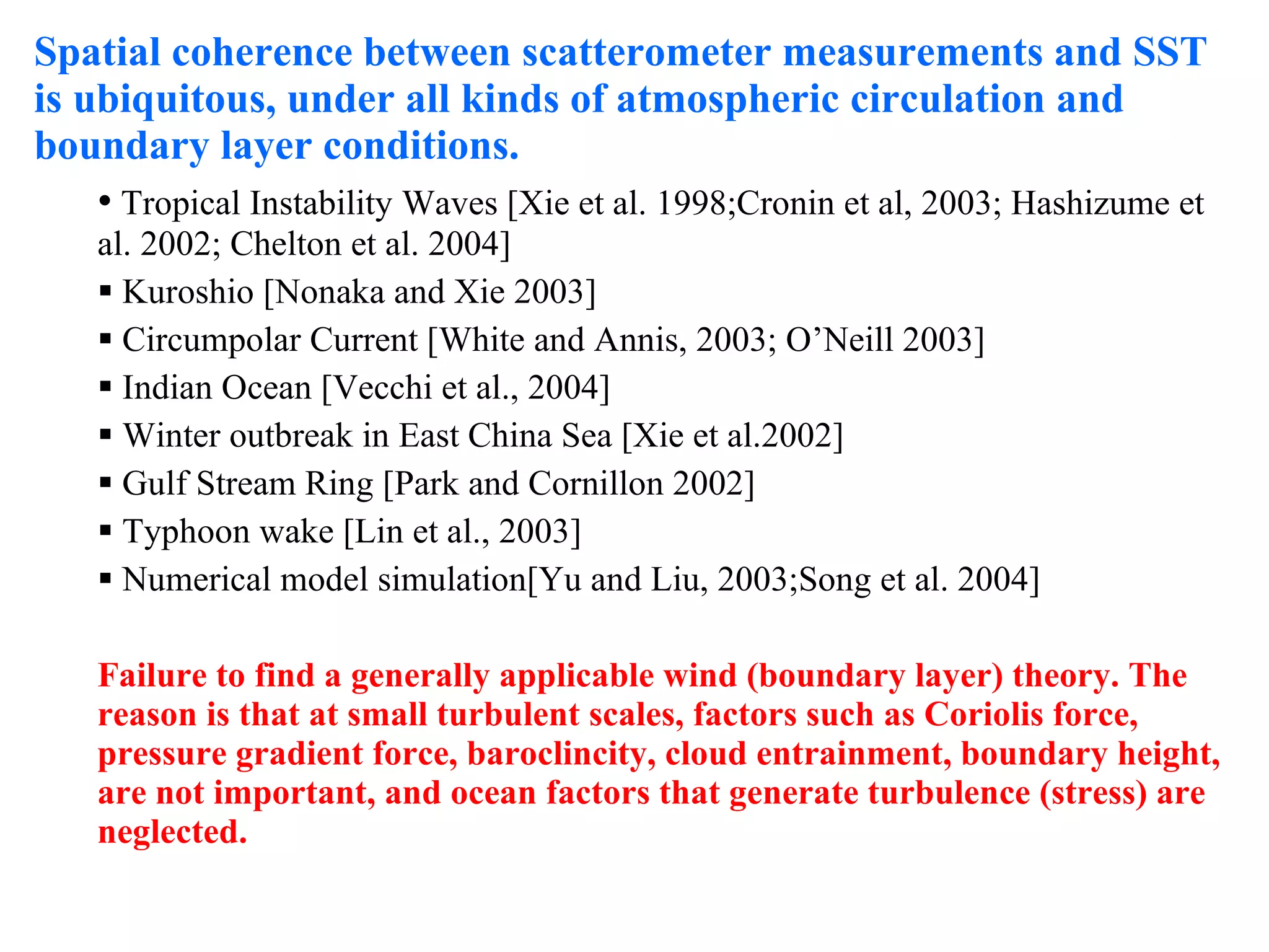 OBSERVING OCEAN SURFACE WIND AND STRESS BY SCATTEROMETER CONSTELLATION ...