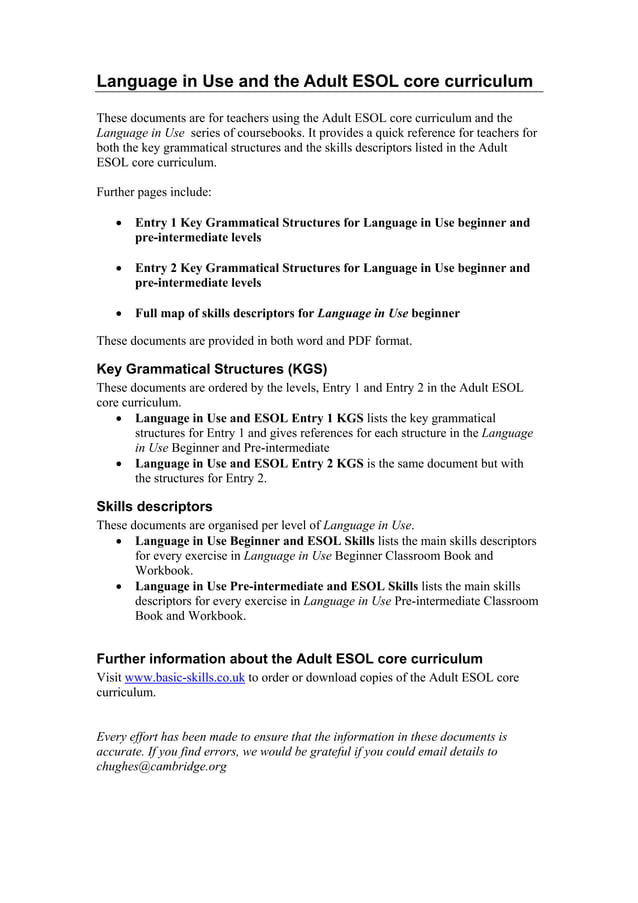 Liu ped adult_esol_corecurriculum | PDF