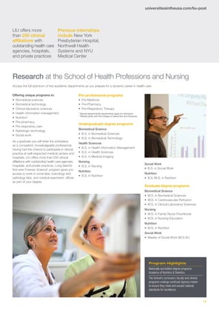 Long Island University post brochure | PDF