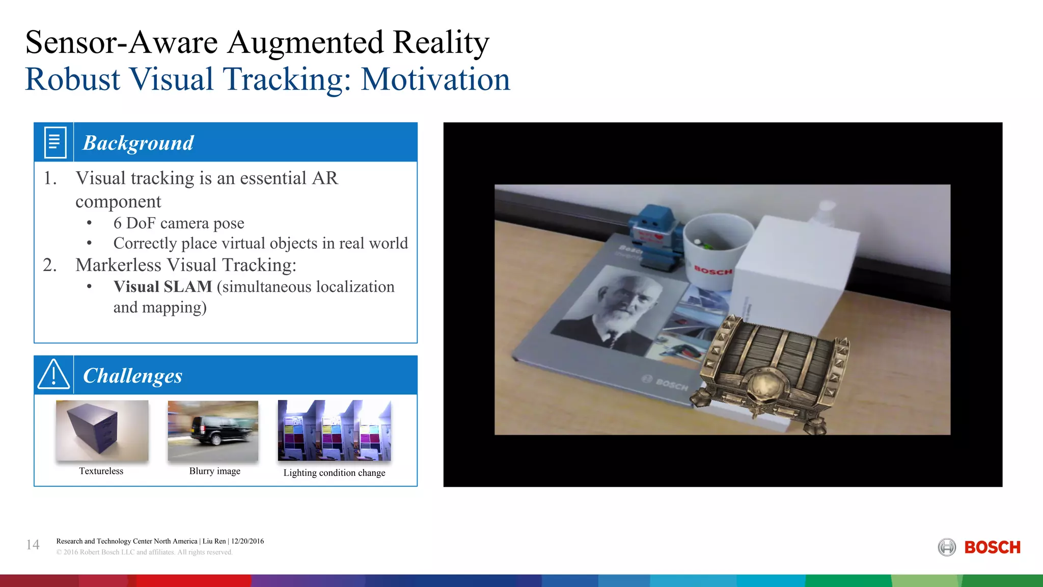 Liu Ren at AI Frontiers: Sensor-aware Augmented Reality | PPT