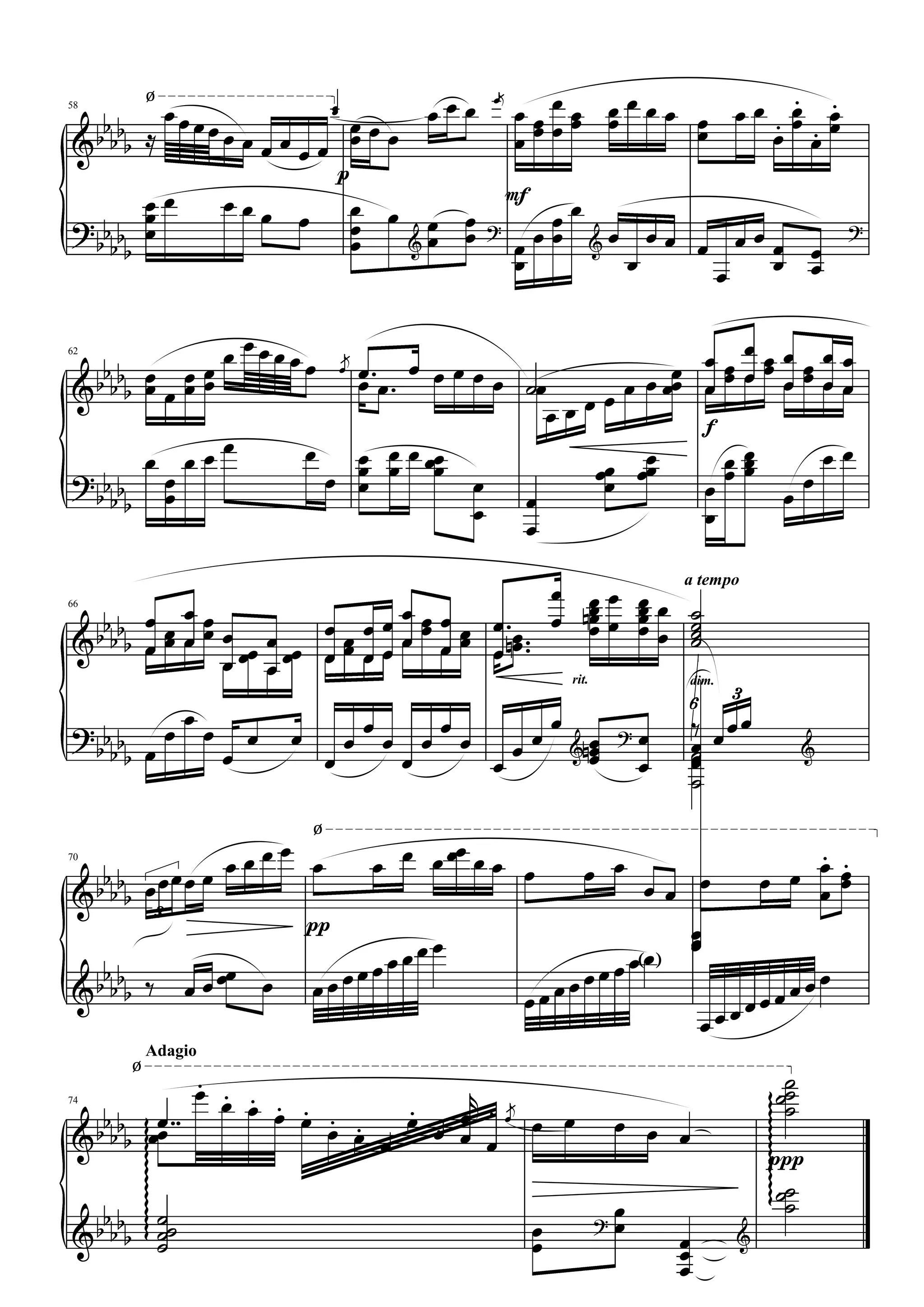 Piano sheet music chinese songs - Liuyang river song 2 | PDF