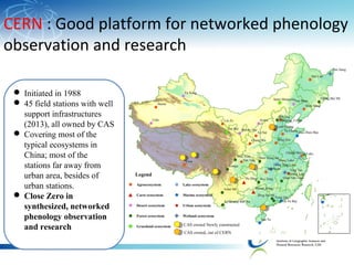 Liu Yu phenology observations of CERN | PPT