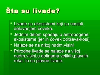 Livade i pašnjaci | PPT