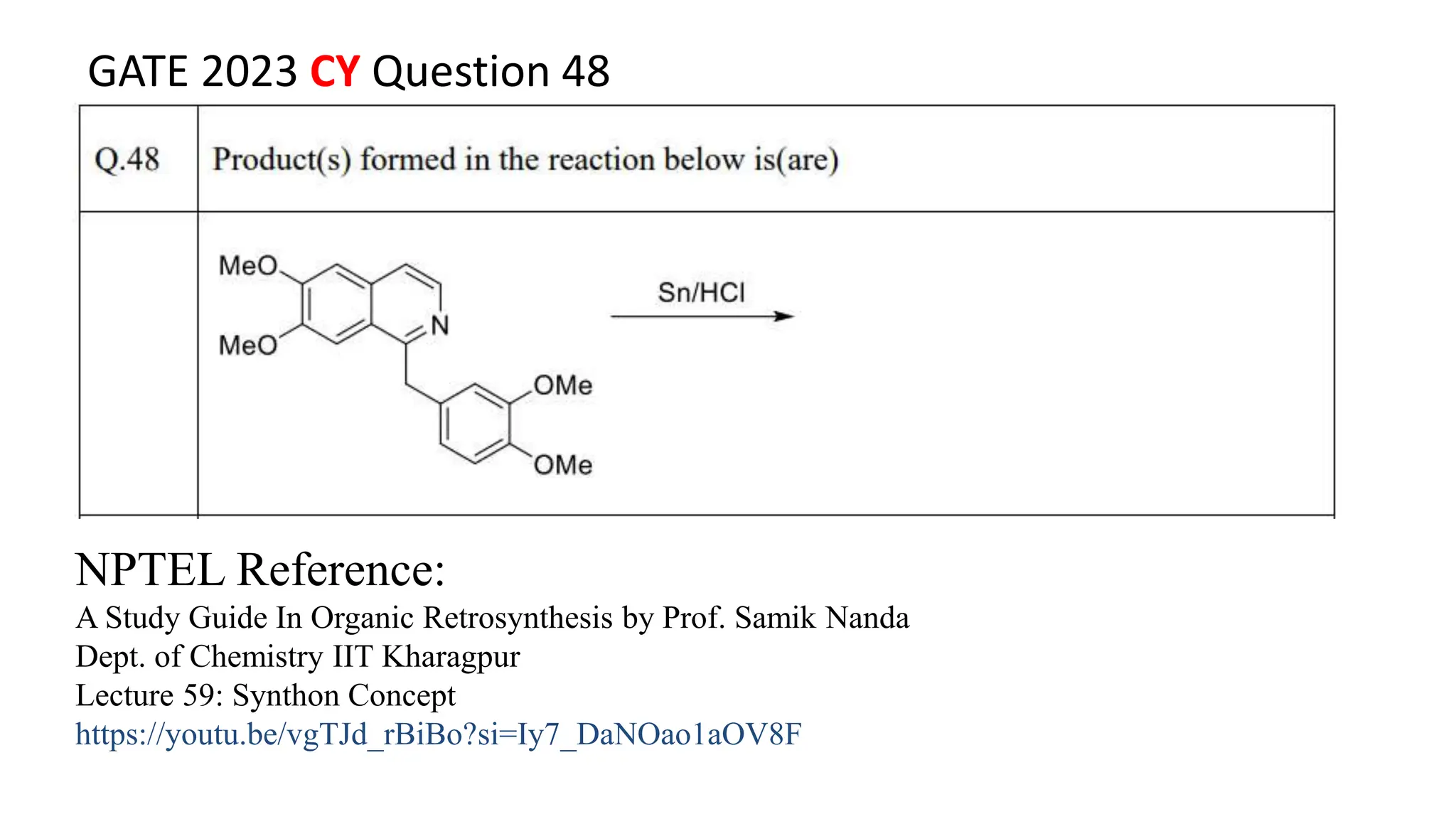 Previous Year Question set for gate chemistry | PPTX