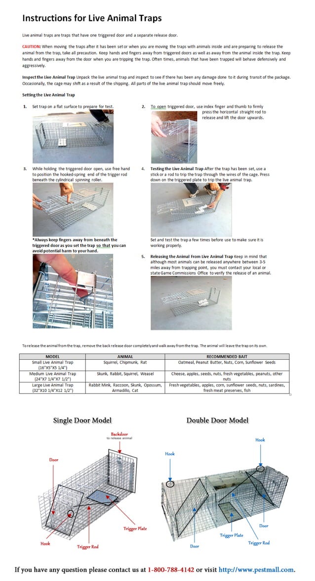 Live Animal-trap-Instruction | PDF