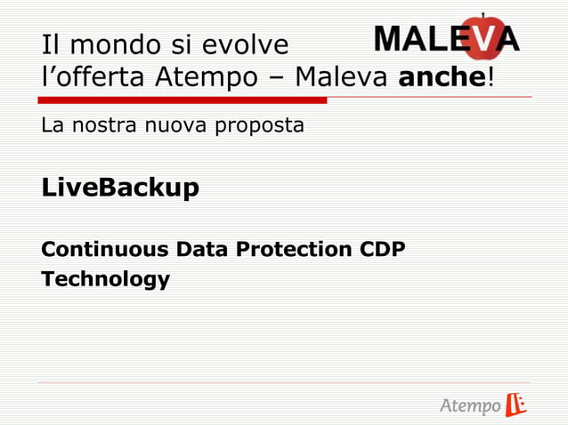 Live Backup CDP Technology | PPT | Computing | Technology & Computing