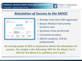 Live2 #4 financial analysis mooc | PPT