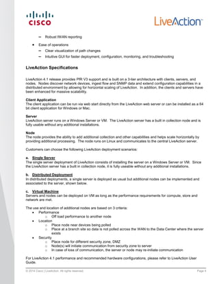 LiveAction: Visualization, Management, and Control for Cisco IWAN | PDF ...
