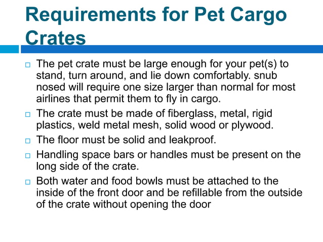 Live animals regulations | PPTX