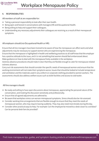 Menopause at Work Policy | PDF