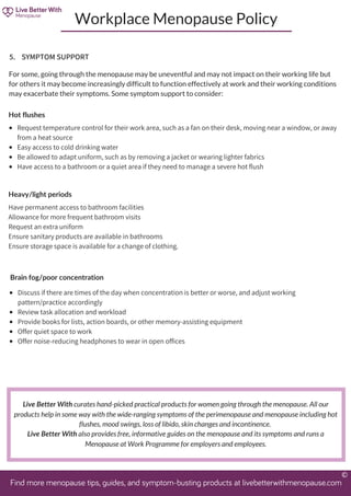 Menopause at Work Policy | PDF