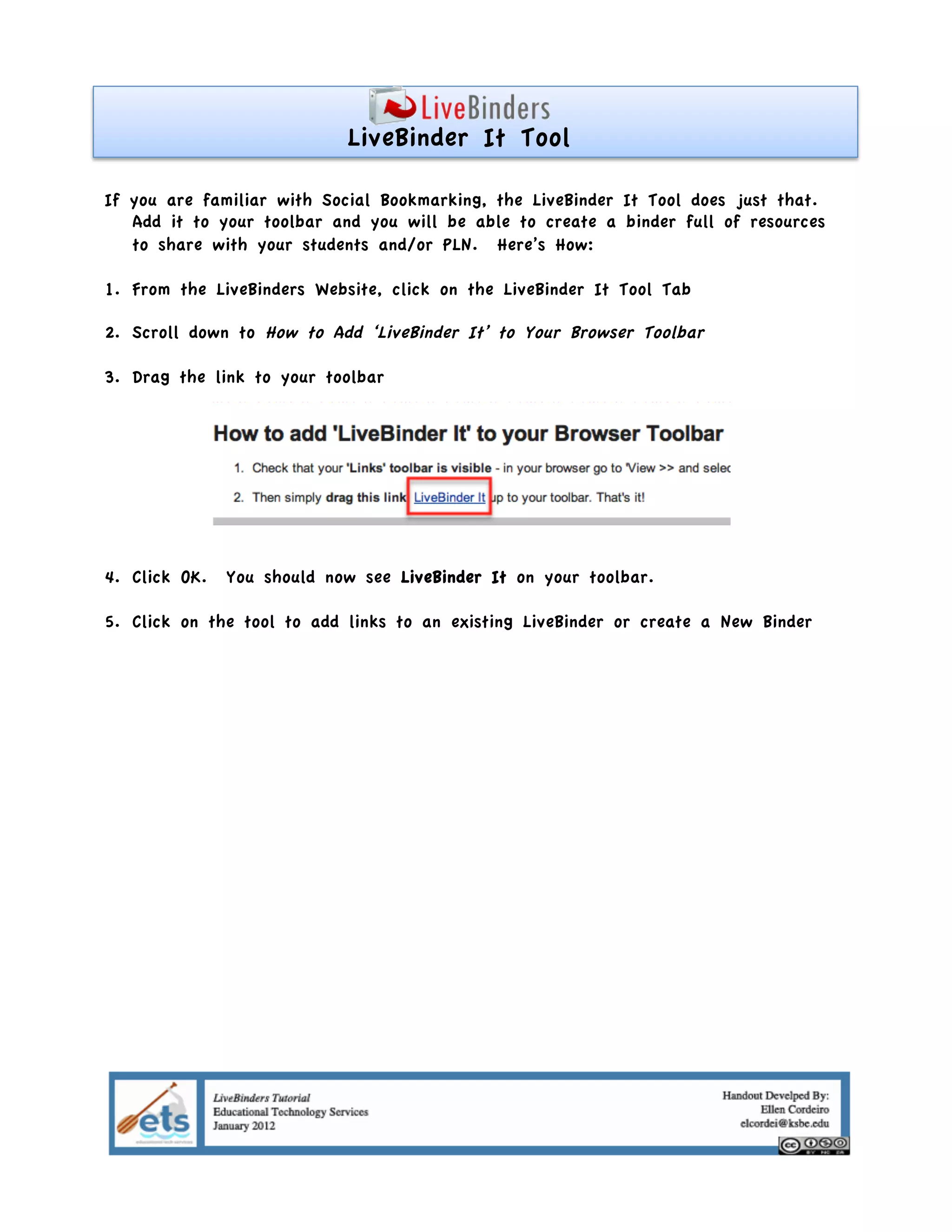 LiveBinders Tutorial | PDF