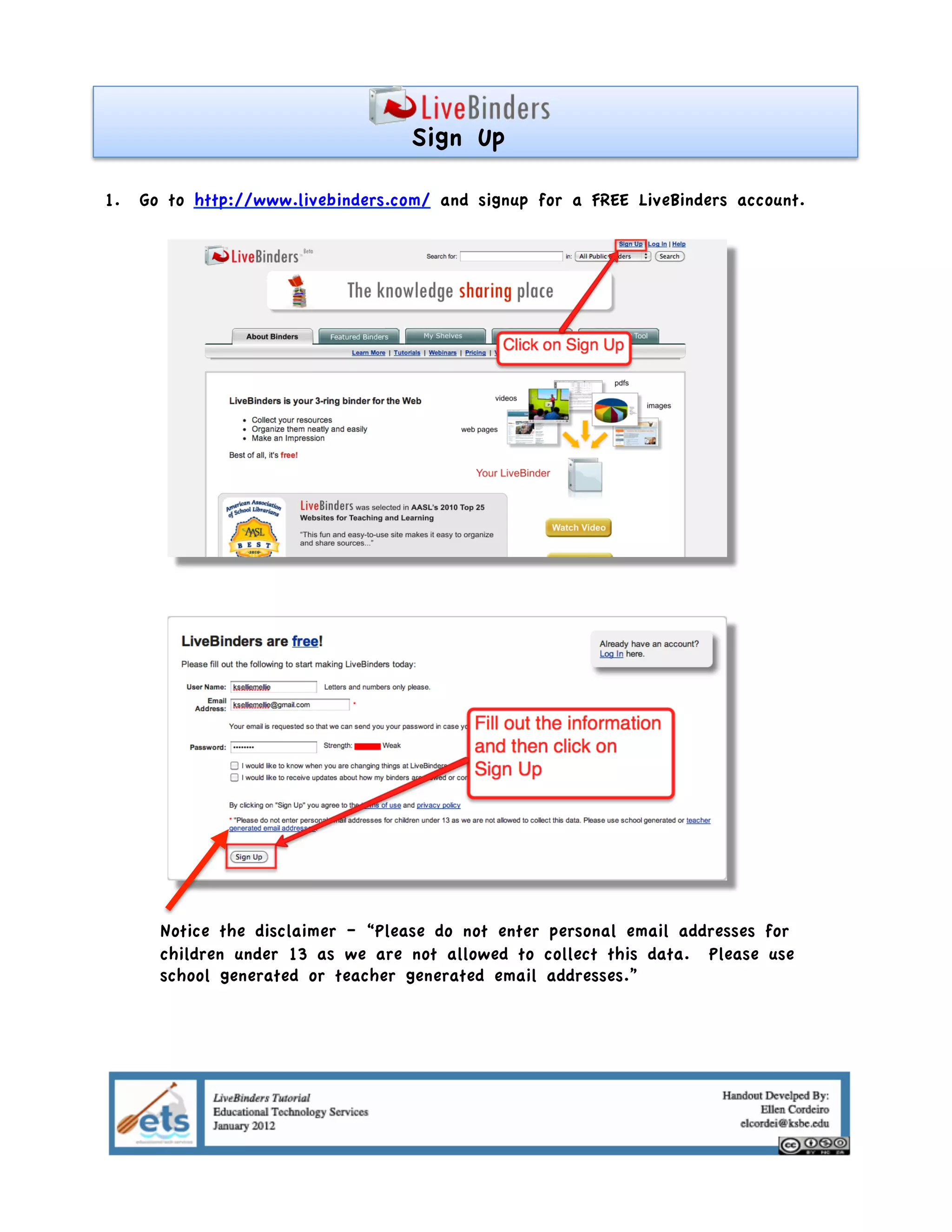 LiveBinders Tutorial | PDF