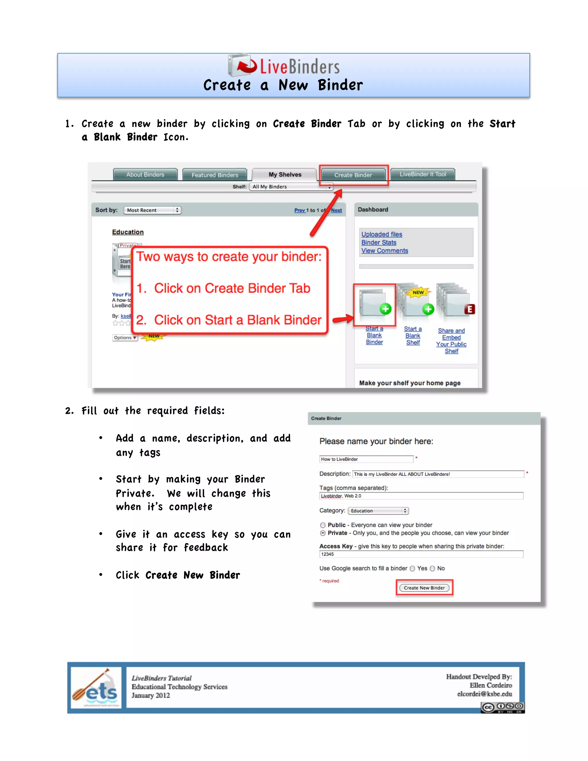 LiveBinders Tutorial | PDF