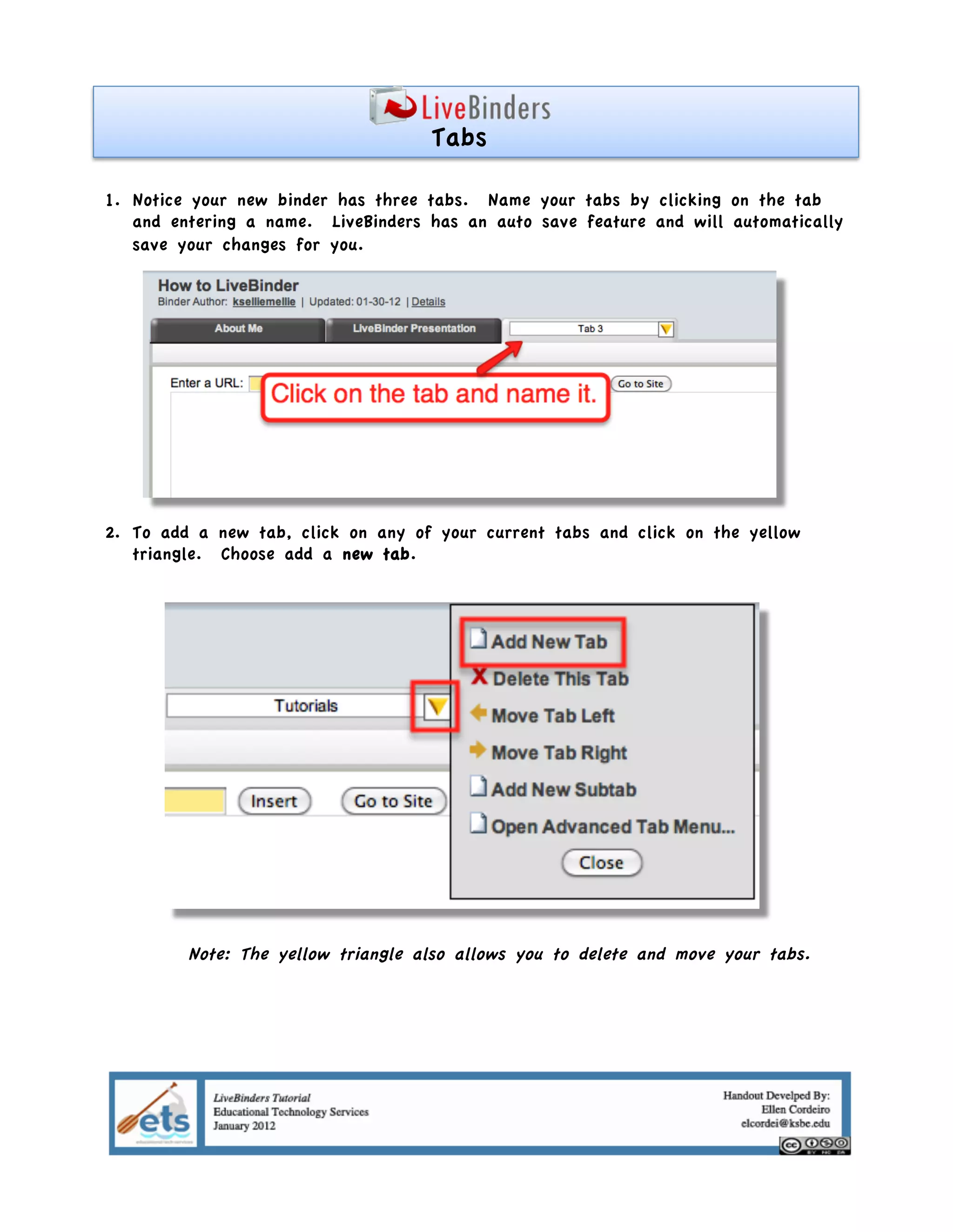 LiveBinders Tutorial | PDF