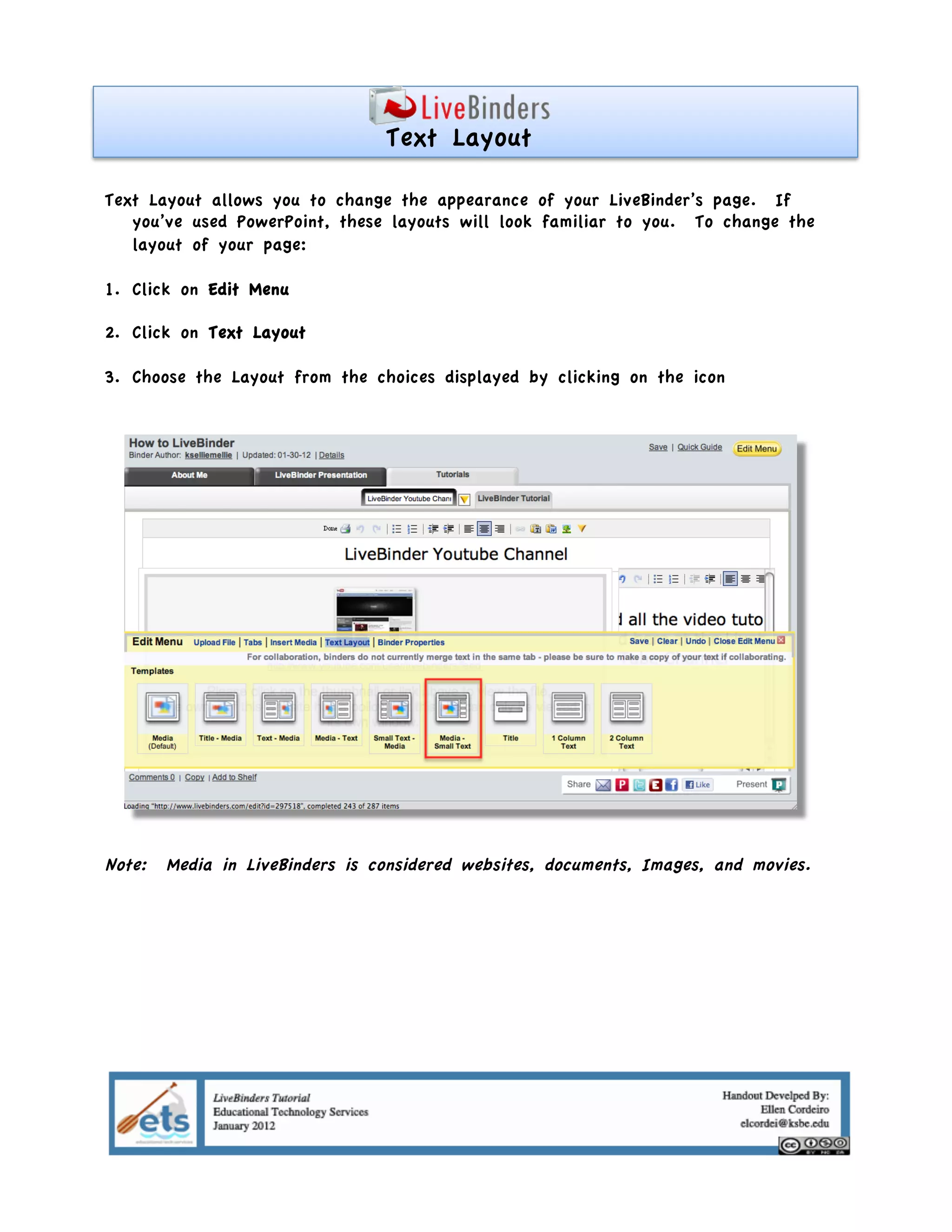 LiveBinders Tutorial | PDF