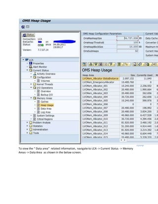 Live cache monitoring | DOCX | Databases | Computer Software and Applications